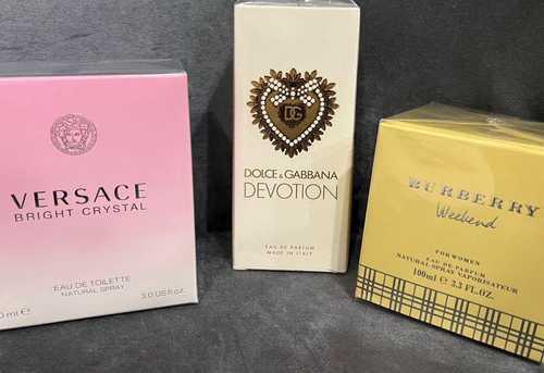 Духи женские versace burberry dolce&gabbana