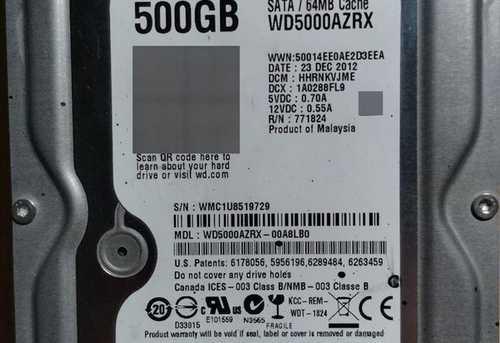 Жёсткий диск WD Green 500GB
