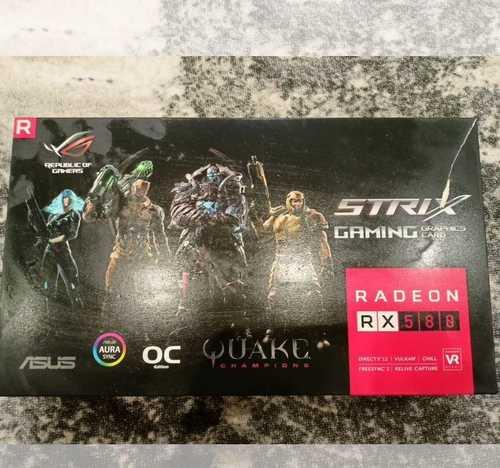 Видеокарта asus rog strix rx580 8gb