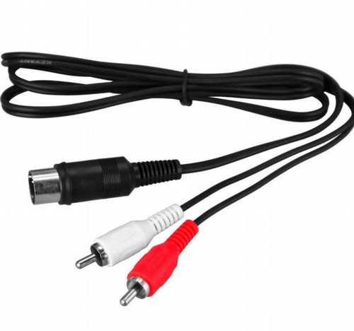 Rexant Аудиокабель 5-pin DIN/RCA, 1.2 м, черный