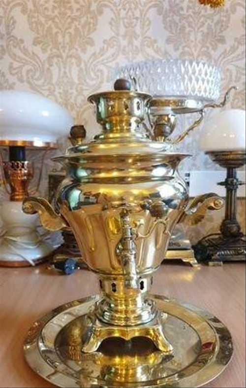 Самовар дровяной 2 литра тет-а-тет форма "груша"