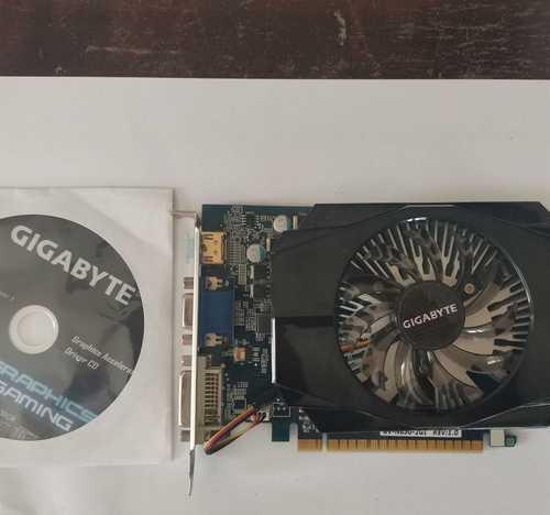 Видеокарта gigabyte GV-N630-2GI,рабочая