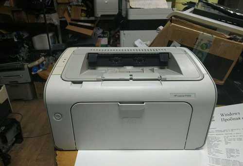 Лазерный принтер HP LaserJet P1005 пробег 13550 ст
