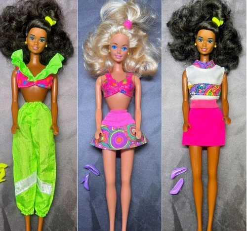 Аутфит для Barbie туфли винтаж neon