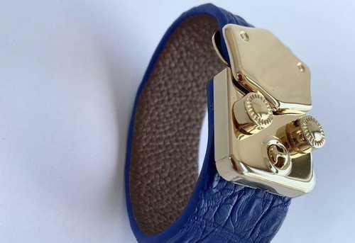 Кожаный браслет из крокодила в стиле Hermes