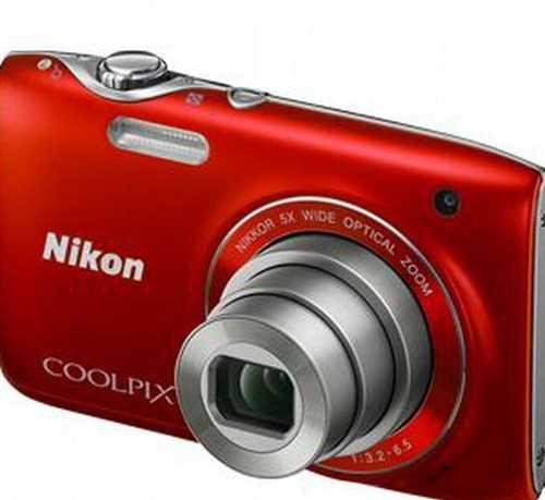Nikon Сoolpix s3100 красный фотоаппарат