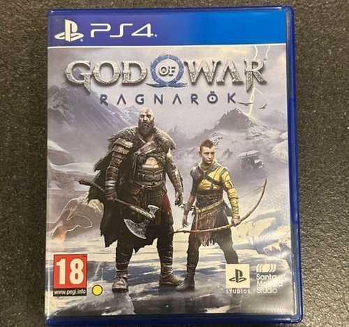 God of War Ragnarok PS4 диск русская озвучка