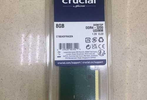 Оперативная память Crucial 8 Гб DDR4 3200 мгц