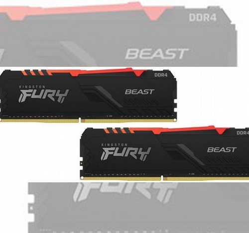 Оперативная память Kingston fury Beast Black RGB 3