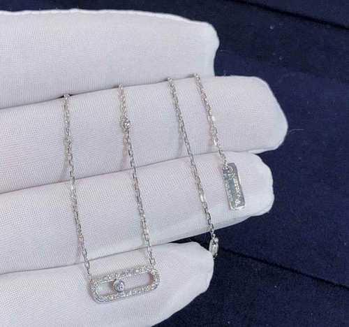 Золотое колье Messika 0.02 ct