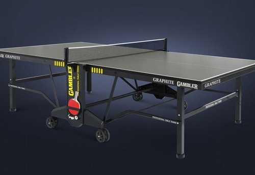 Теннисный стол gambler graphite новый