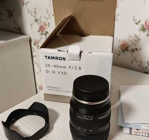 Tamron 20-40mm f/2.8 DI III VXD для Sony E