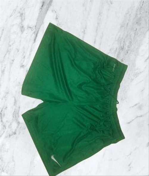 Nike dri-fit шорты футбольные зелёные