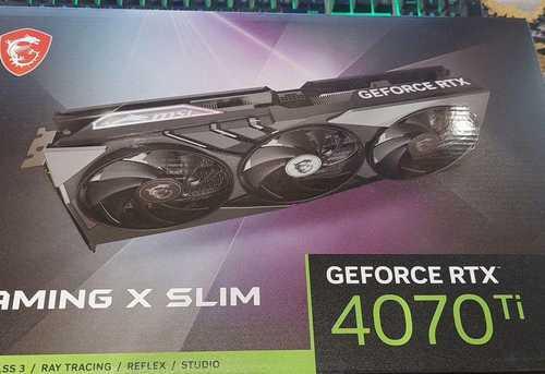 Коробка от видеокарты MSI Geforce 4070 Ti Gaming X