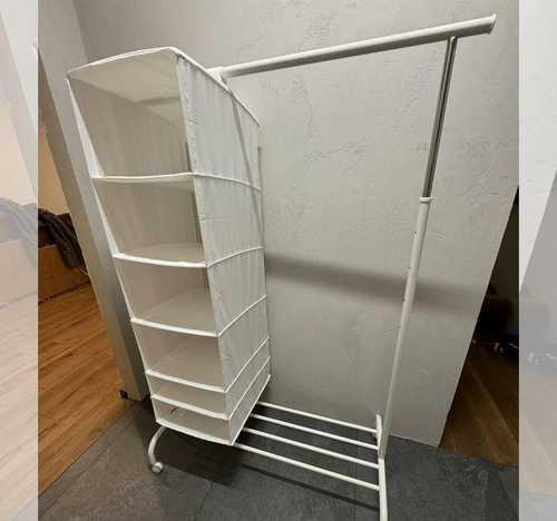 Вешалка напольная IKEA ригга белая