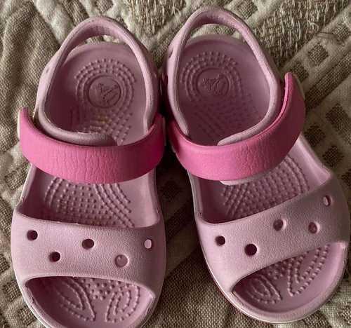 Crocs сандалии розовые C5