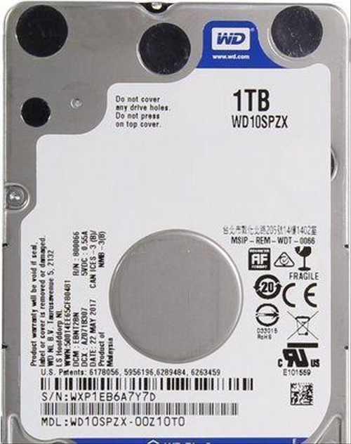 Жёсткий диск 2.5' 1Tb sata-III WD Blue (wd10spzx)