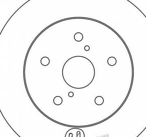 Диск тормозной задний