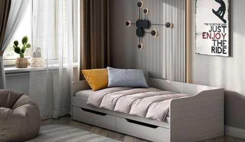 Кровать диван с ящиками 90х200