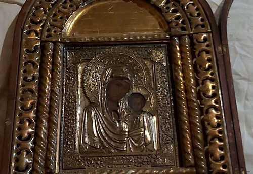 Старинная икона Казанской Божьей Матери
