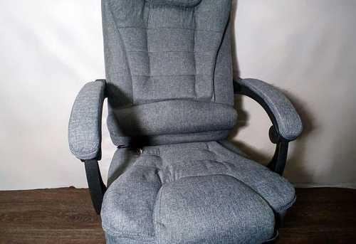 Компьютерное кресло из ткани с массажем. Новое