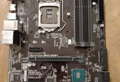 Gigabyte ga-b150-hd3 ddr3 (не рабочая)