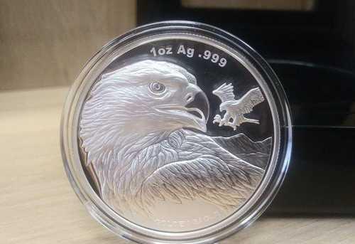 Серебряная монета "Золотой орел", 2023г, Самоа