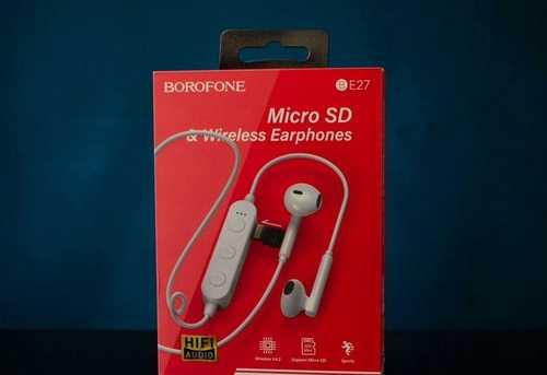 Bluetooth-гарнитура borofone BE-27, белый