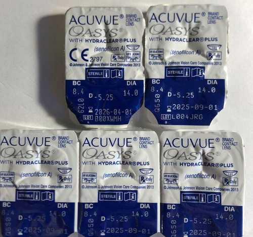 Линзы acuvue oasys двухнед -5, -5,25