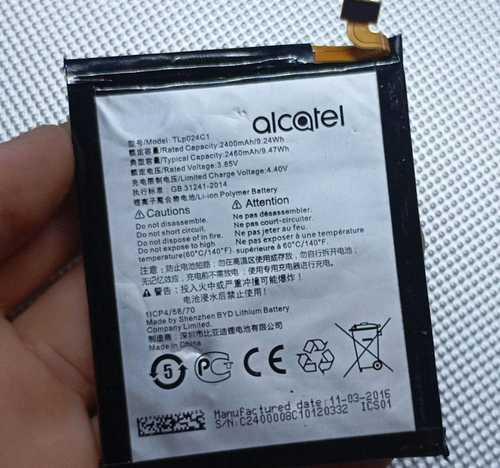 Alcatel shine lite 5080X. Аккумулятор. Оригинал