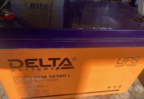 Аккумулятор delta dtm 12100