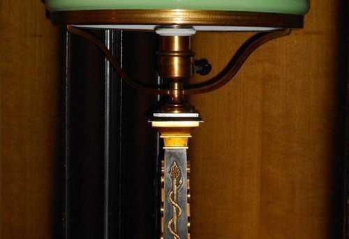 Старинная настольная лампа. Модерн. Бронза.До 1917