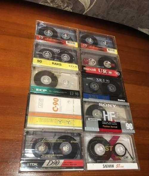 Аудиокассеты Maxell Sony 10 штук