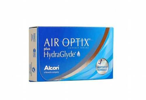 Линзы контактные Air optix hydraglyde 3 линзы