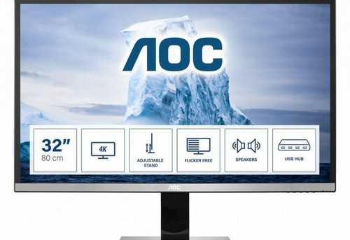 4k монитор AOC U3277pwqu на гарантии 32 дюйма