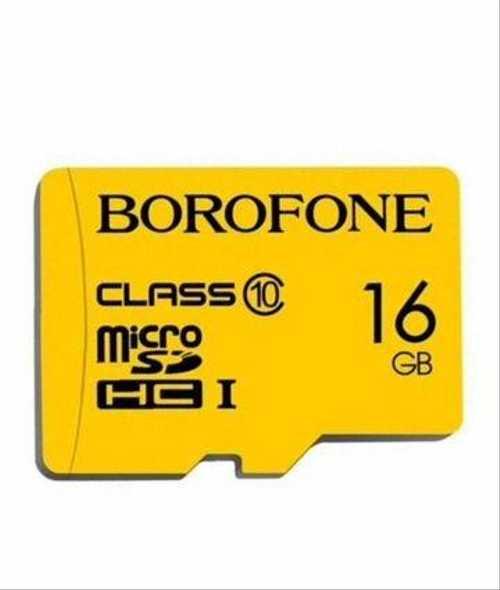 Карта памяти Borofone MicroSD 16GB Class 10