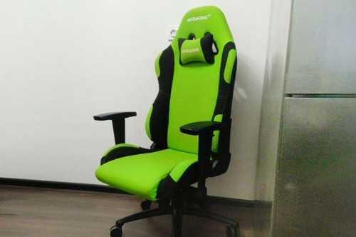 Игровое компьютерное кресло AKRacing Зелёное ткань