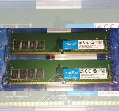 Оперативная память Crucial ddr4 16gb 2666