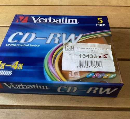 Диски Verbatim, TDK CD-R, CD-RW, DVD-R, DVD-RW