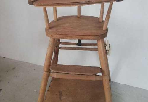 Деревянный детский ретро стул