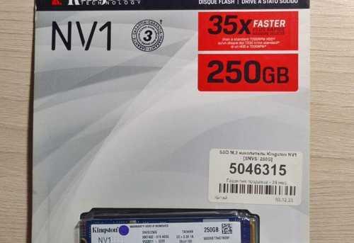 250 гб SSD M.2 накопитель Kingston NV1 snvs/250G