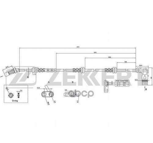 Датчик ABS передн. MB S-Class (216 221) 05- SE6142