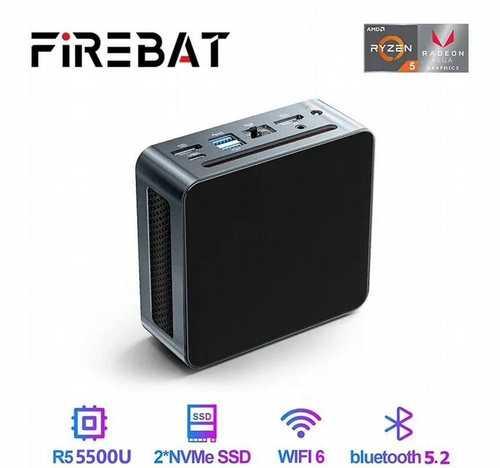 Мини-пк Firebat MN-56 Ryzen 5 5500U 16/512gb