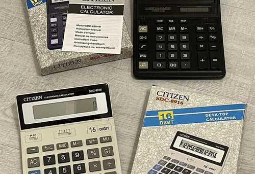 Калькулятор Citizen SDC-888HB и SDC-8916