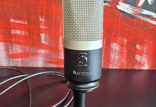 Студийный микрофон USB fifine k670 + попфильтр