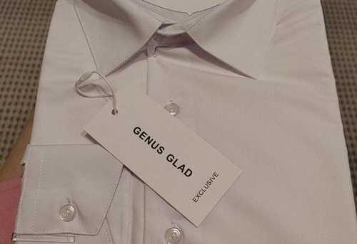 Брендовая мужская рубашка белый цвет, размер 44