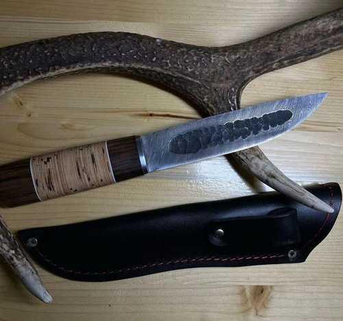 Якутский нож дамасская сталь