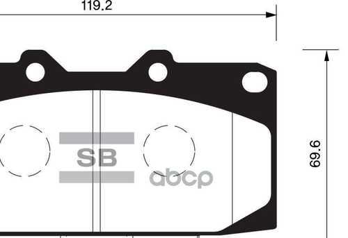 Колодки тормозные subaru forester 2.0 98-02/IMP