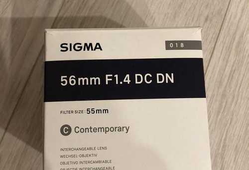 Sigma 56mm f 1 4 sony e