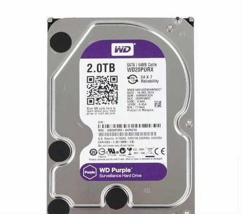 HDD Western Digital WD Purple 3.5", 2 Тб, SATA III